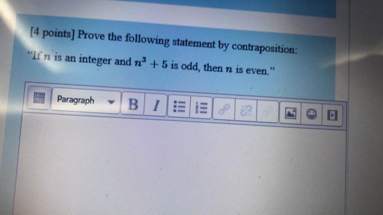 Solved [4 points] Prove the following statement by | Chegg.com