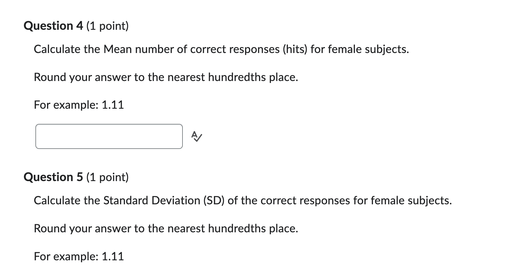 Solved Calculate the Standard Error of the Mean (SEM) of the | Chegg.com