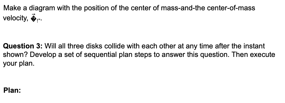 Solved Three disks are moving on a frictionless table as | Chegg.com