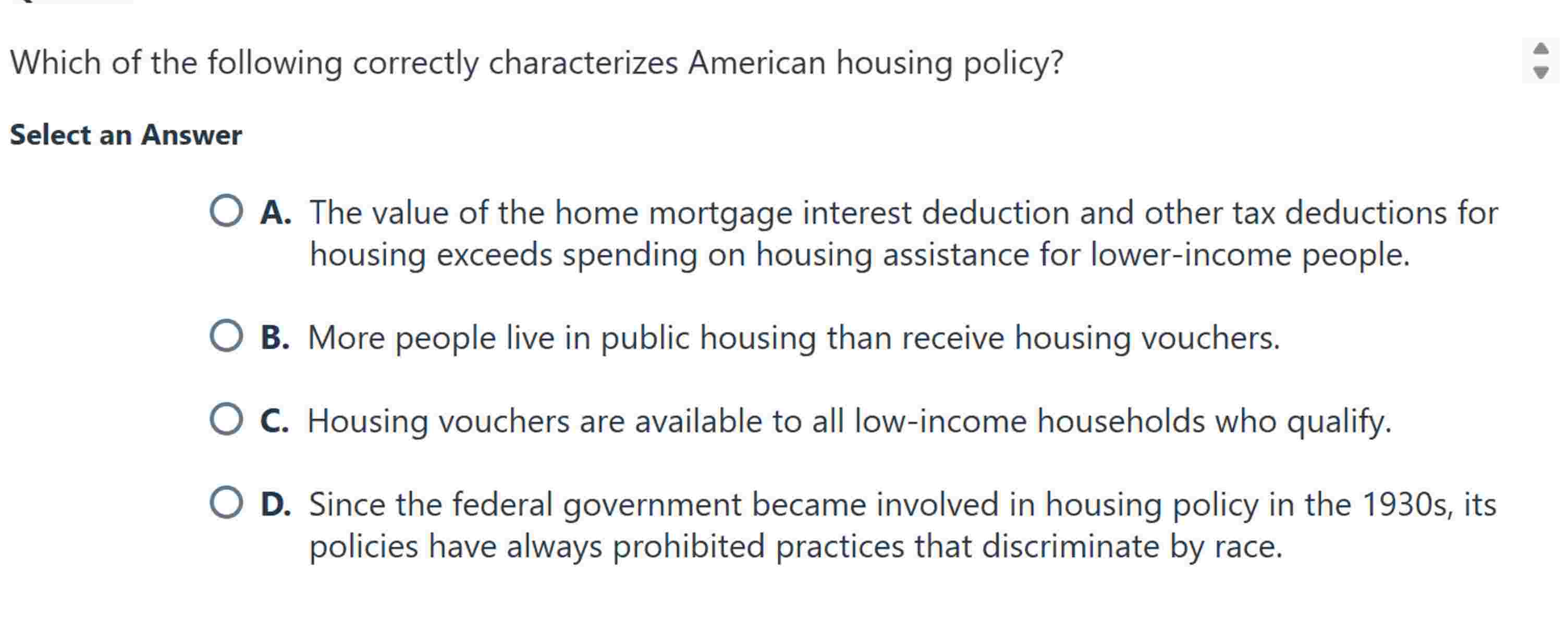 Solved Which of the following correctly characterizes | Chegg.com