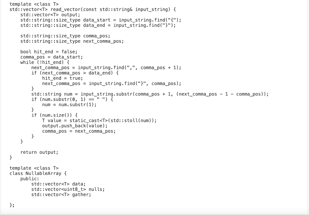 Solved Please help me implement the gather method. This is | Chegg.com