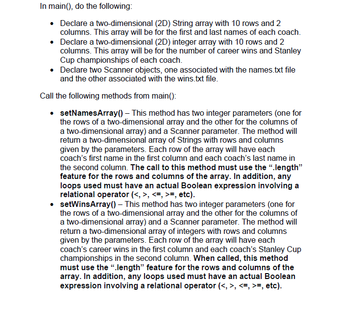 Solved Java Need Help For This Please In A Java Program 
