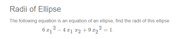 Solved The following equation is an equation of an ellipse, | Chegg.com
