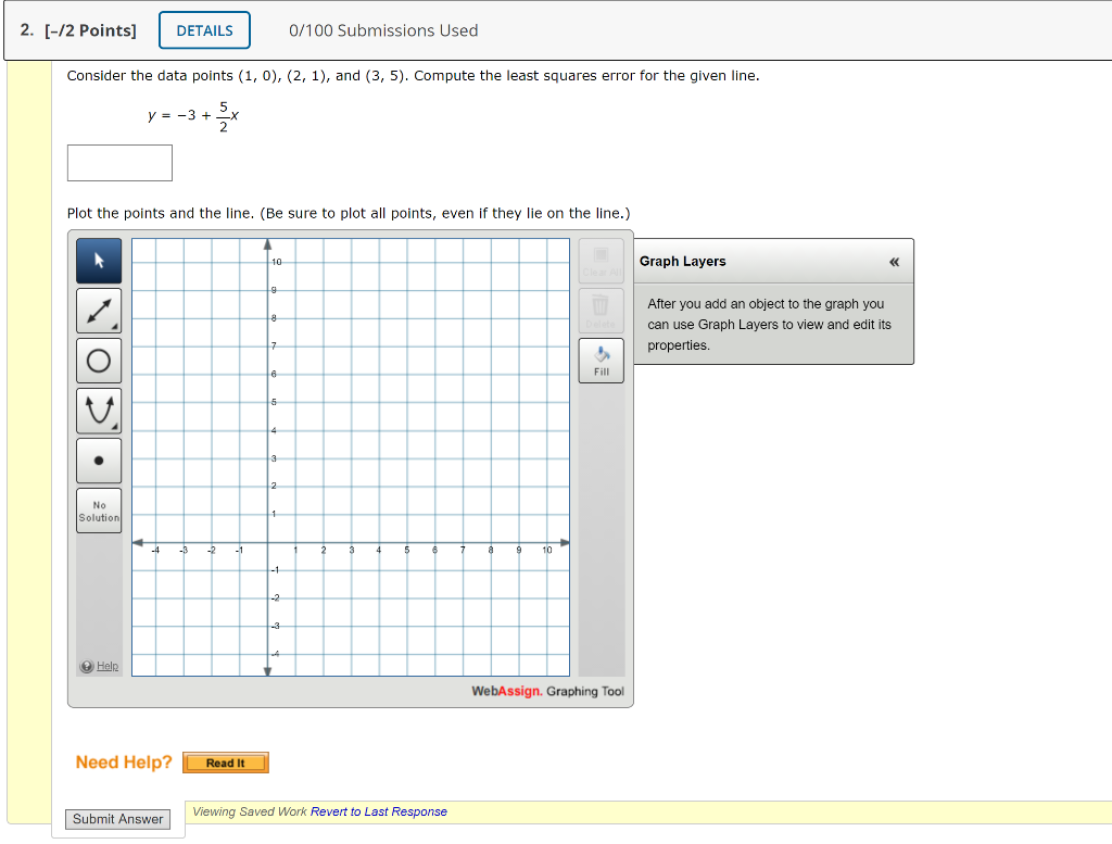 Solved 2. [-12 Points] DETAILS 0/100 Submissions Used | Chegg.com