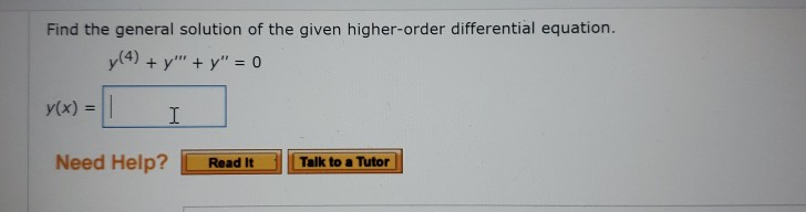Solved Find the general solution of the given higher-order | Chegg.com
