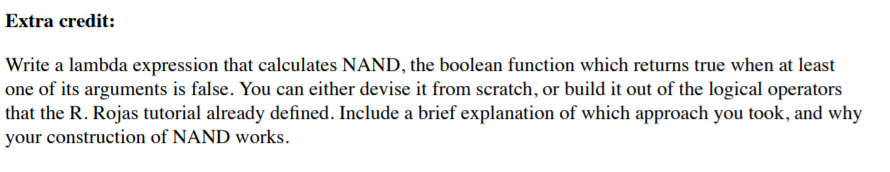 Solved Extra credit: Write a lambda expression that | Chegg.com