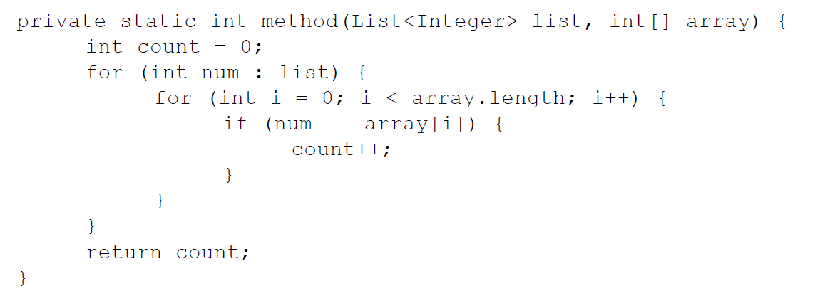Solved 9. [8 points] Runtime Efficiency. For the below | Chegg.com