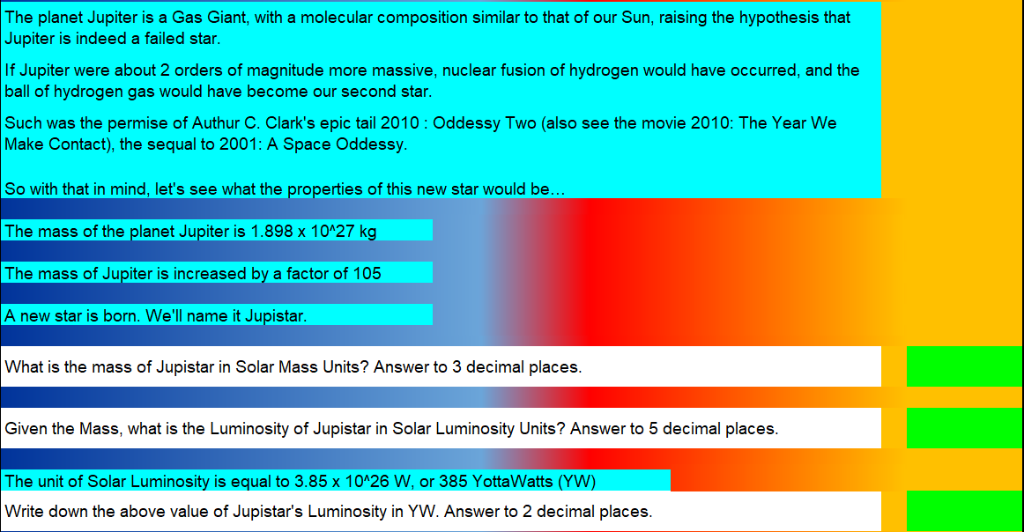 Solved The planet Jupiter is a Gas Giant, with a molecular | Chegg.com