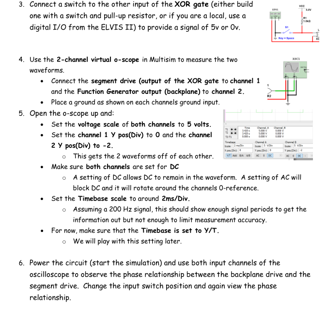 Solved Perform the following in MULTISIM Set up a function | Chegg.com