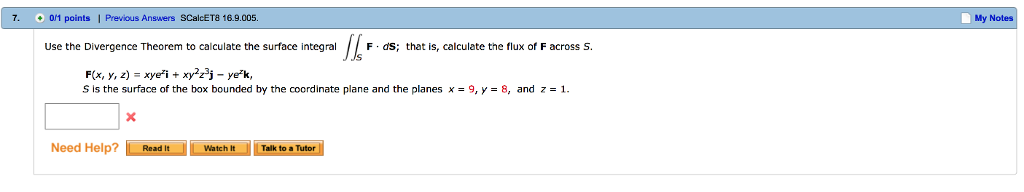 Solved Use The Divergence Theorem To Calculate The Surfac