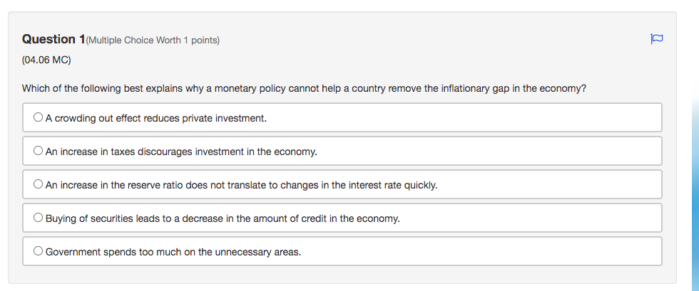 Solved 2 Question 1(Multiple Choice Worth 1 points) (04.06 | Chegg.com