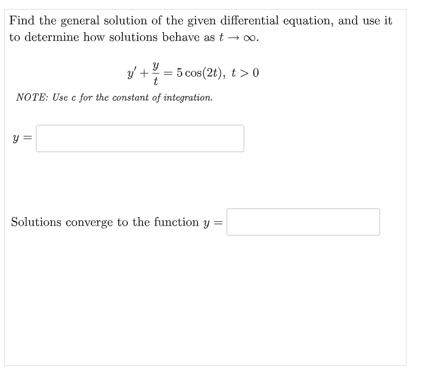Solved Find the general solution of the given differential | Chegg.com