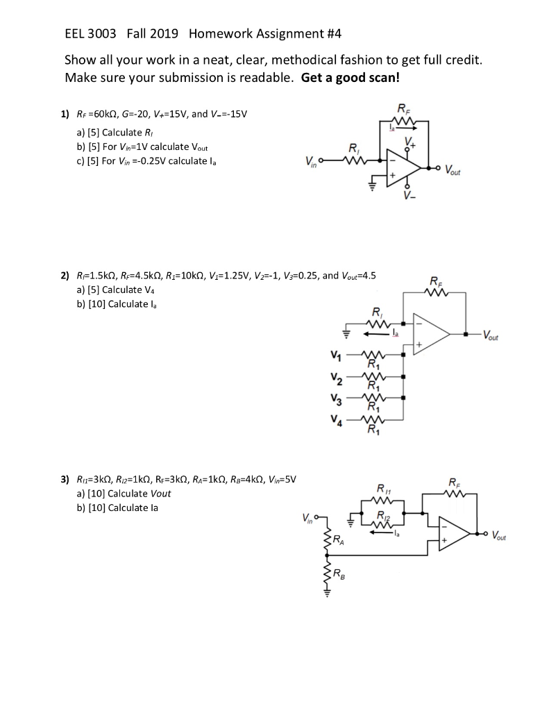 Solved EEL 3003 Fall 2019 Homework Assignment #4 Show all | Chegg.com