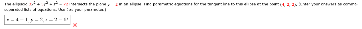 Solved separated lists of equations. Use t as your | Chegg.com