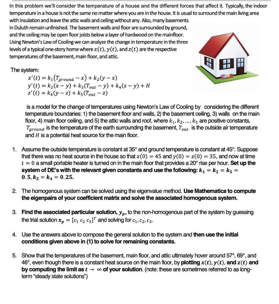 In this problem we'll consider the temperature of a | Chegg.com