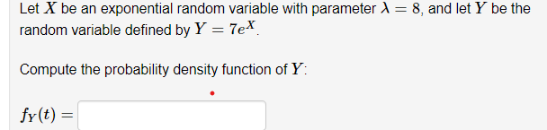 Solved Let X be an exponential random variable with | Chegg.com