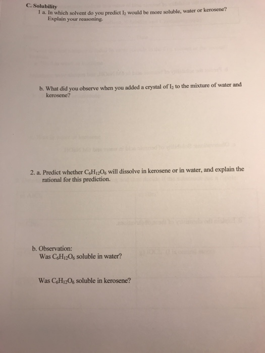Solved A. Paper Chromatography 1. List below the solvent | Chegg.com
