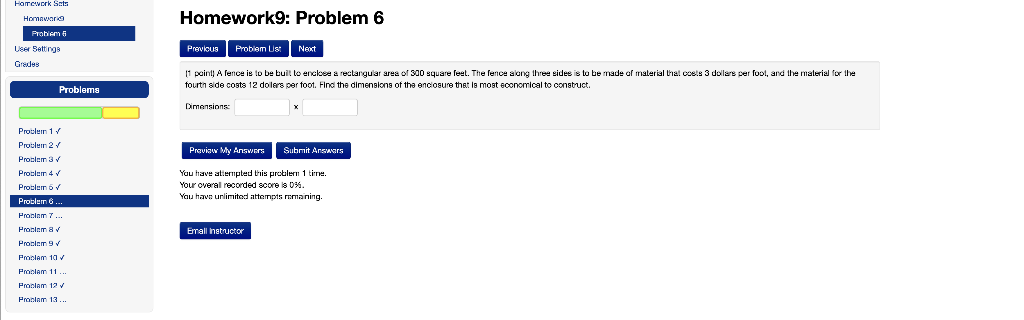 Solved Homework9: Problem 6 Horrework Sails Homewaris | Chegg.com