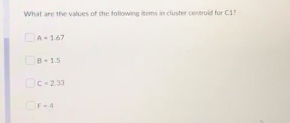 Consider the following table containing user ratings | Chegg.com