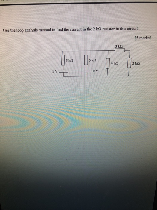 Solved Use The Loop Analysis Method To Find The Current In 3912