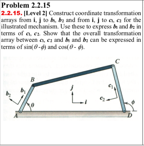 Solved Problem 2.2.15 2.2.15. (Level 2] Construct coordinate | Chegg.com
