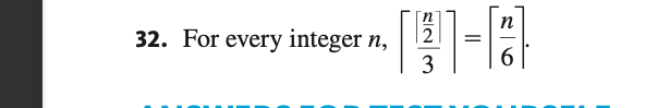 Solved n 2 n 32. For every integer n, 3 6 | Chegg.com