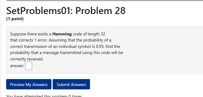 Solved Suppose there exists a Hamming code of length 32 that | Chegg.com