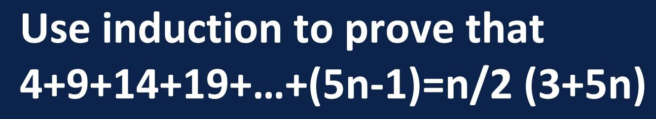 Solved Use induction to prove that | Chegg.com