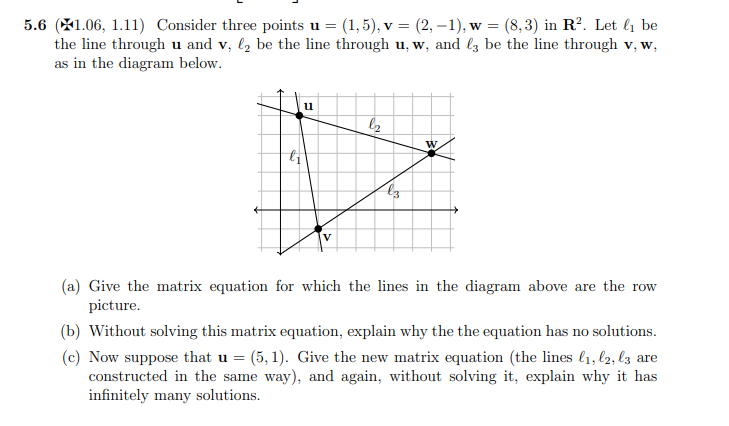 Solved 6 ( Σ1.06,1.11) Consider three points | Chegg.com