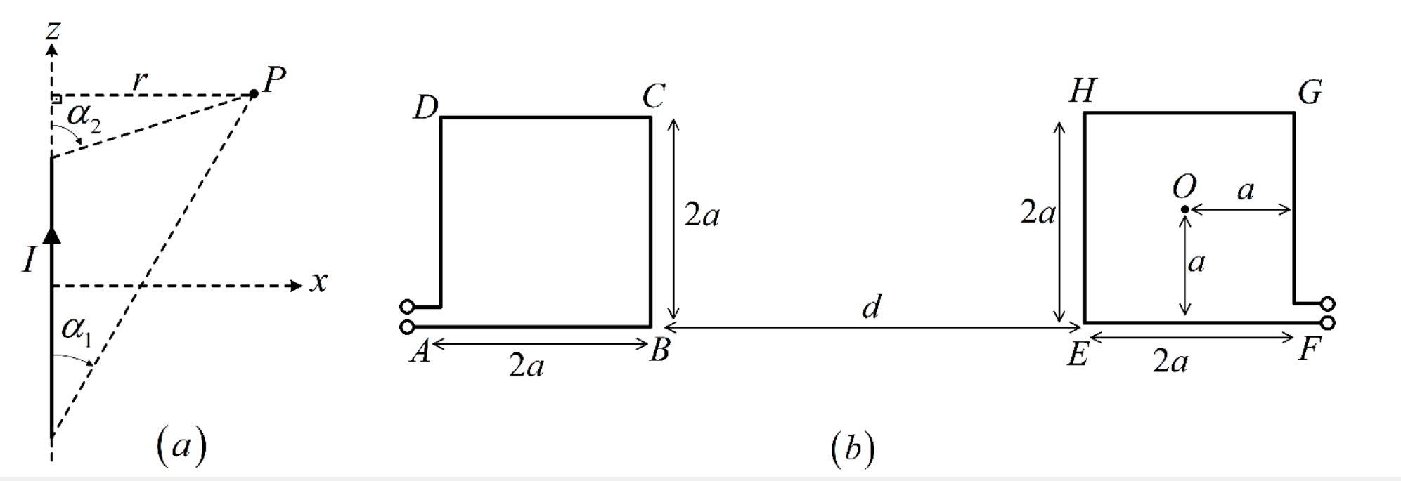 Solved A conducting wire of finite length carrying constant | Chegg.com