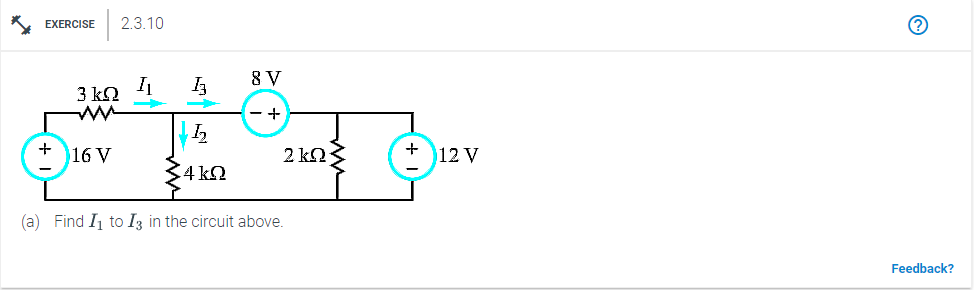 Solved EXERCISE2.3.10Three mesh circuit. The left mesh, | Chegg.com