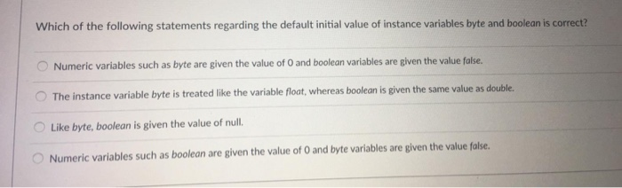 Solved Which Of The Following Statements Regarding The