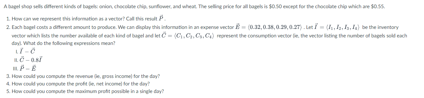 A bagel shop sells different kinds of bagels: onion, | Chegg.com