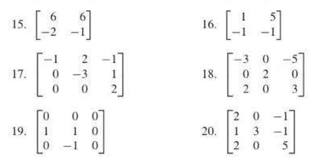 Solved In Exercises 13-20. a matrix A is given. Find, if | Chegg.com