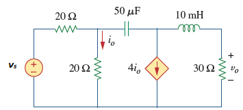 Solved Use nodal analysis to find the output voltage vo in | Chegg.com