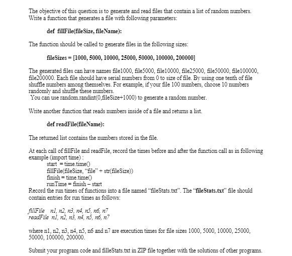 Solved The objective of this question is to generate and | Chegg.com