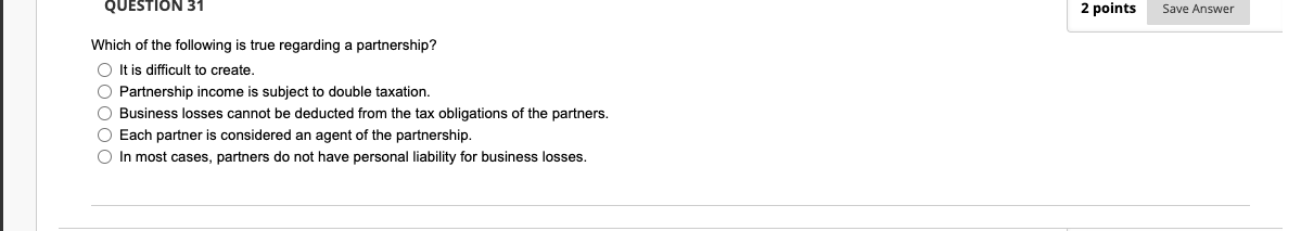 Solved QUESTION 312 ﻿pointsWhich of the following is true | Chegg.com