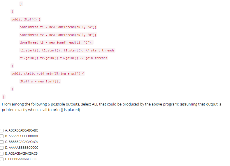 Solved Consider the following Java program. (If you can show | Chegg.com