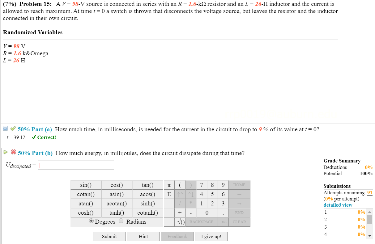 Solved 7 Problem 15 AV 98 V Source Is Connected In Chegg