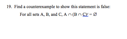 Solved 19. Find a counterexample to show this statement is | Chegg.com