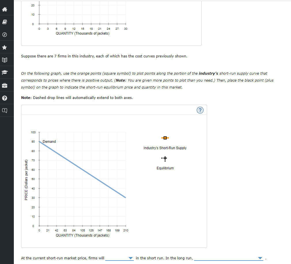 Solved 6. Deriving the short-run supply curve Consider the | Chegg.com