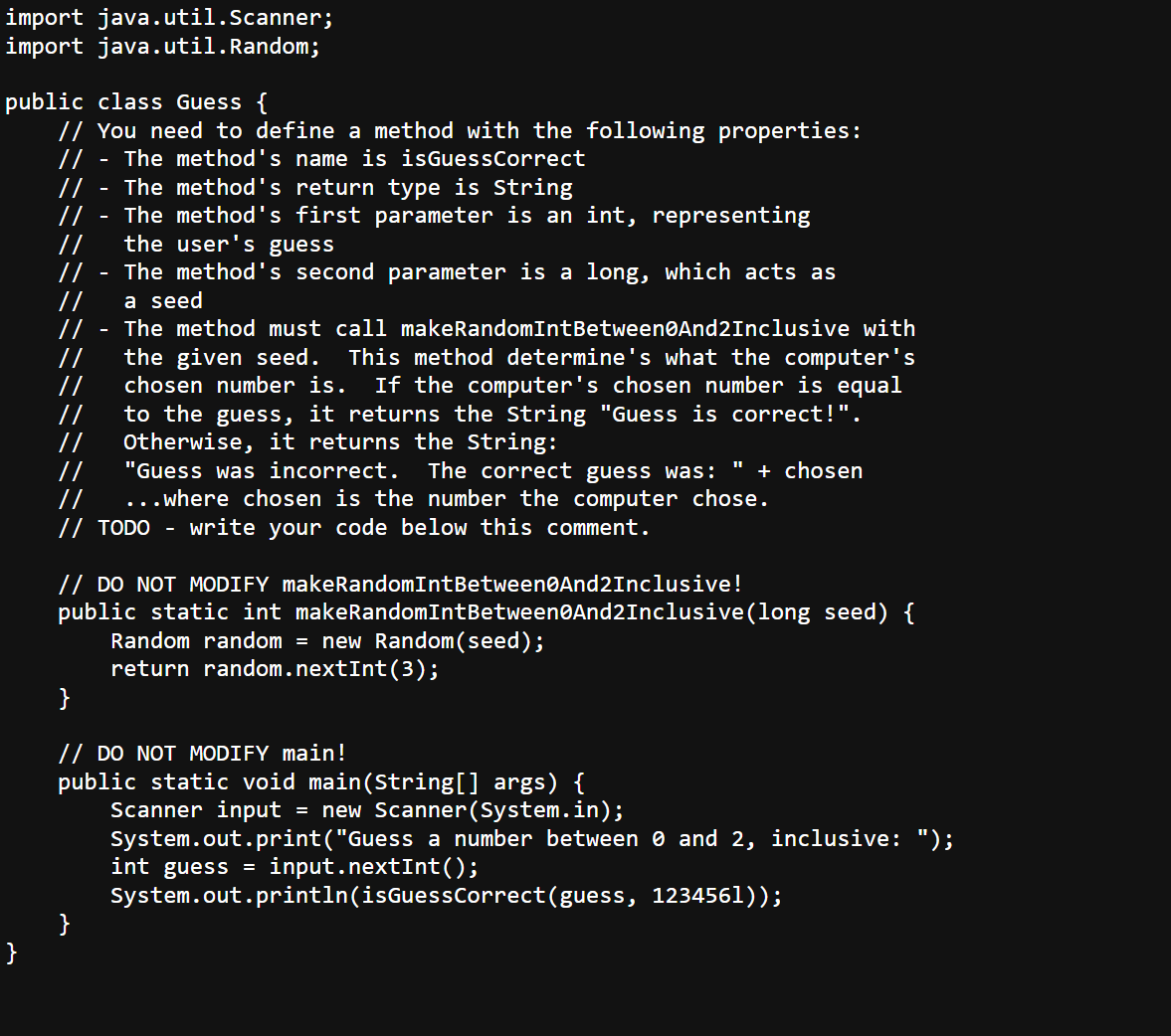 Solved coding in javaimport java.util.Random;public class | Chegg.com