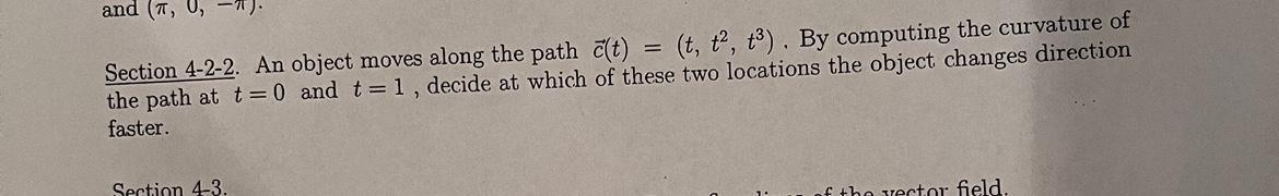 Solved Section 4-2-2. An object moves along the path | Chegg.com