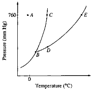 Solved The phase diagram for a pure substance is shown | Chegg.com