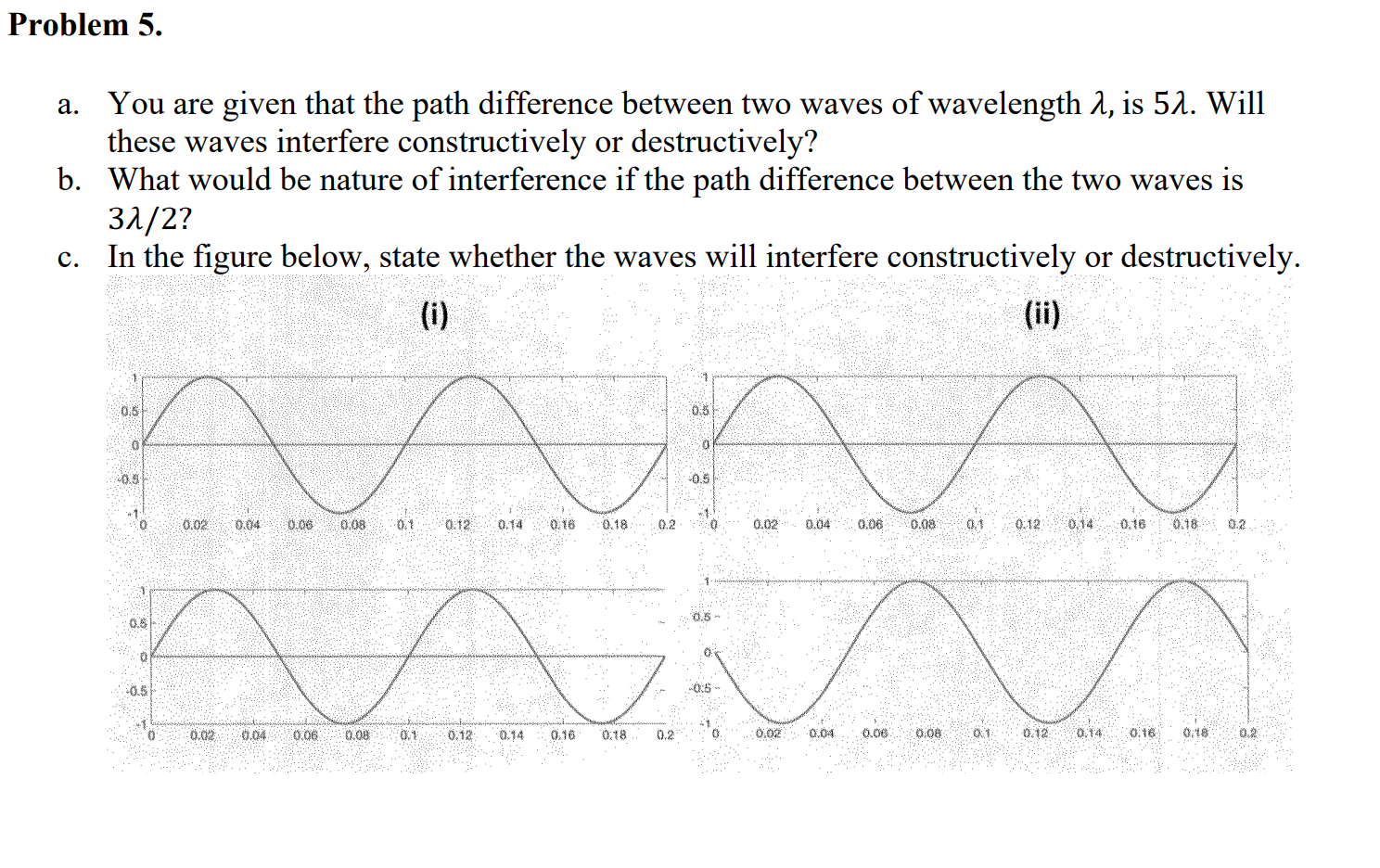 Solved You are given that the path difference between two | Chegg.com