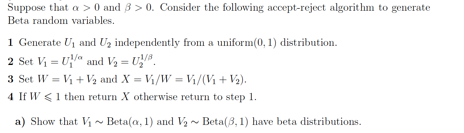 Suppose That α0 And β0 Consider The Following 