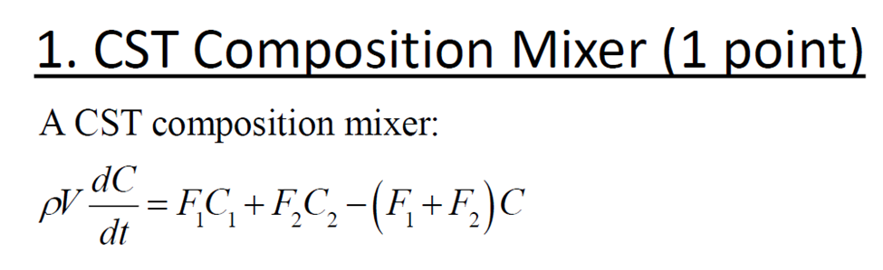 Solved 1. CST Composition Mixer (1 point) A CST composition | Chegg.com