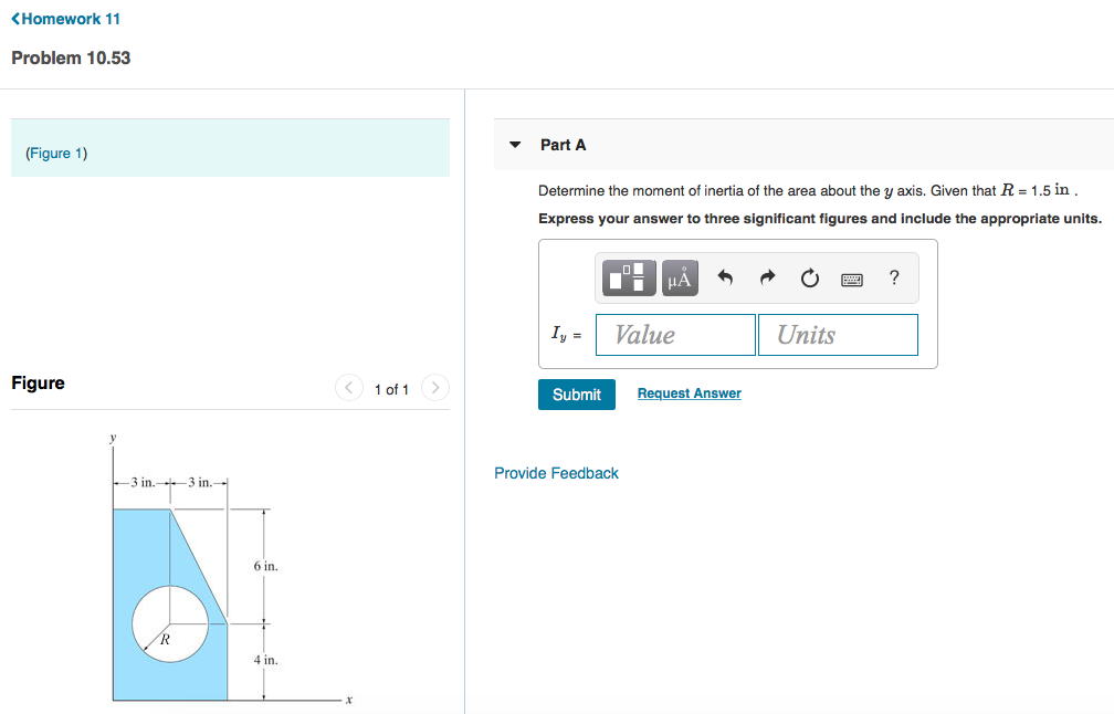 Solved Homework 11 Problem 10.53 Part A Figure 1) Determine | Chegg.com