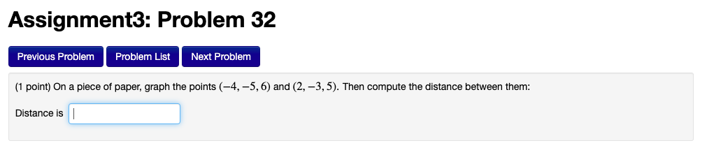 Solved Assignment3: Problem 32 Previous Problem Problem List | Chegg.com