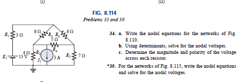 Solved FIG. 8.114 Problems 33 and 39. 60 R30 6 Ω RR 3 Ո W 3A | Chegg.com